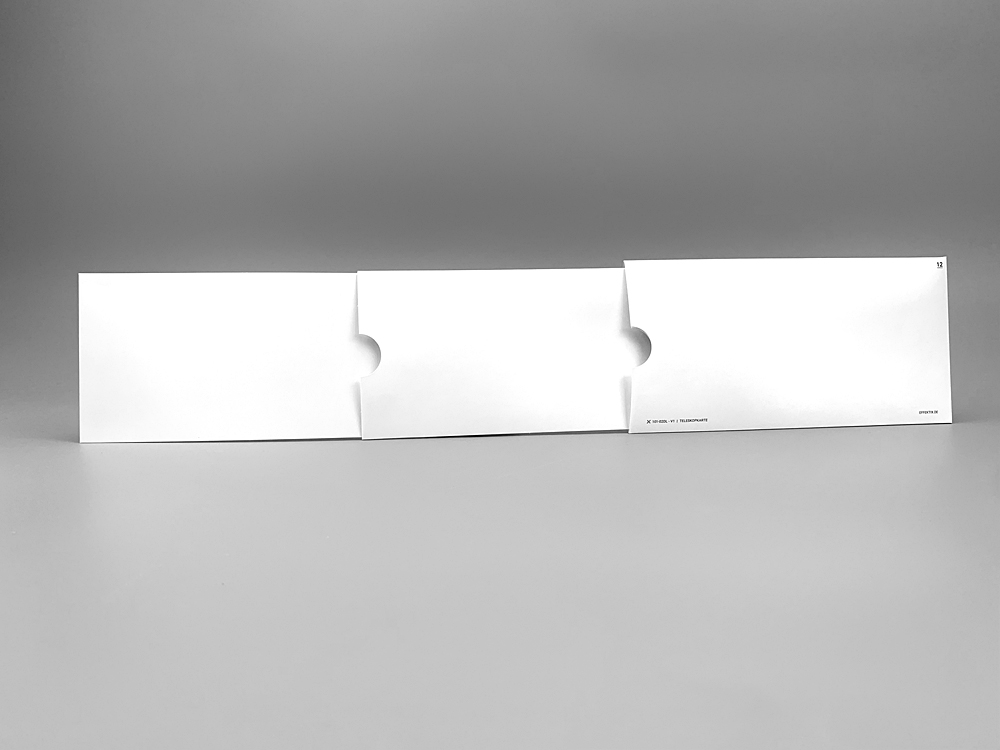 4-teilig ausziehbare Teleskop-Effektkarte - 4-fache Werbefläche - EFFEKTIX